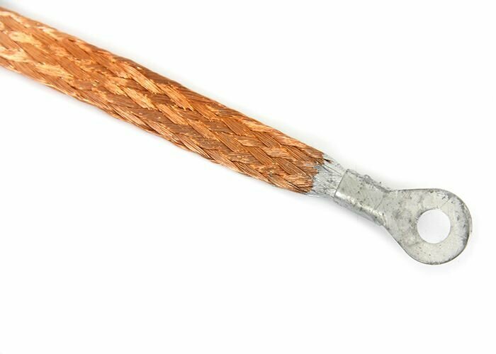 Провод массы косичка (L-380мм, шир-16мм) медный