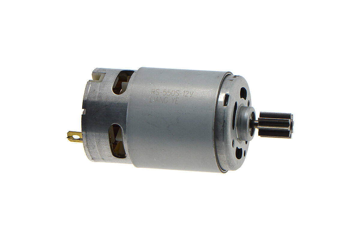 Двигатель RS-550S DC12V с шестерней Z8 подходит для пилы сабельной аккумуляторной ЗУБР СПЛ-121