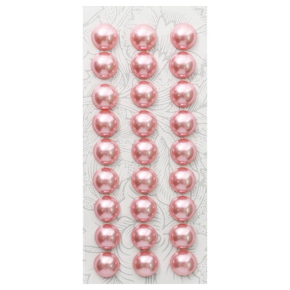 Декоративные стразы-наклейки 7704129-Z42 Жемчуг цвет пыльная роза 10 мм, цена за 1 уп.