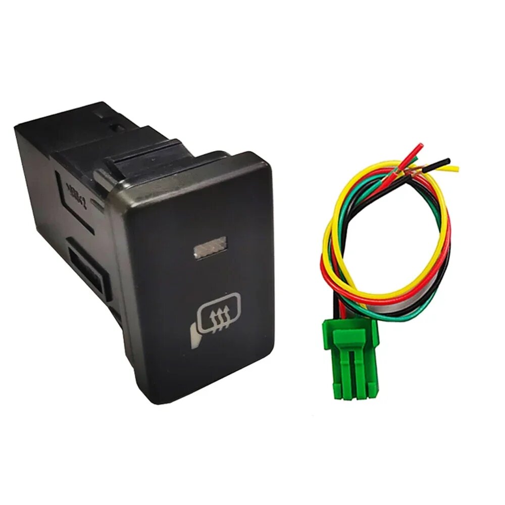 Для Toyota Corolla 2007-2018 автомобильное зеркало заднего вида, кнопка переключения обогрева с соединительным проводом, оранжевый, синий, зеленый свет Blue light