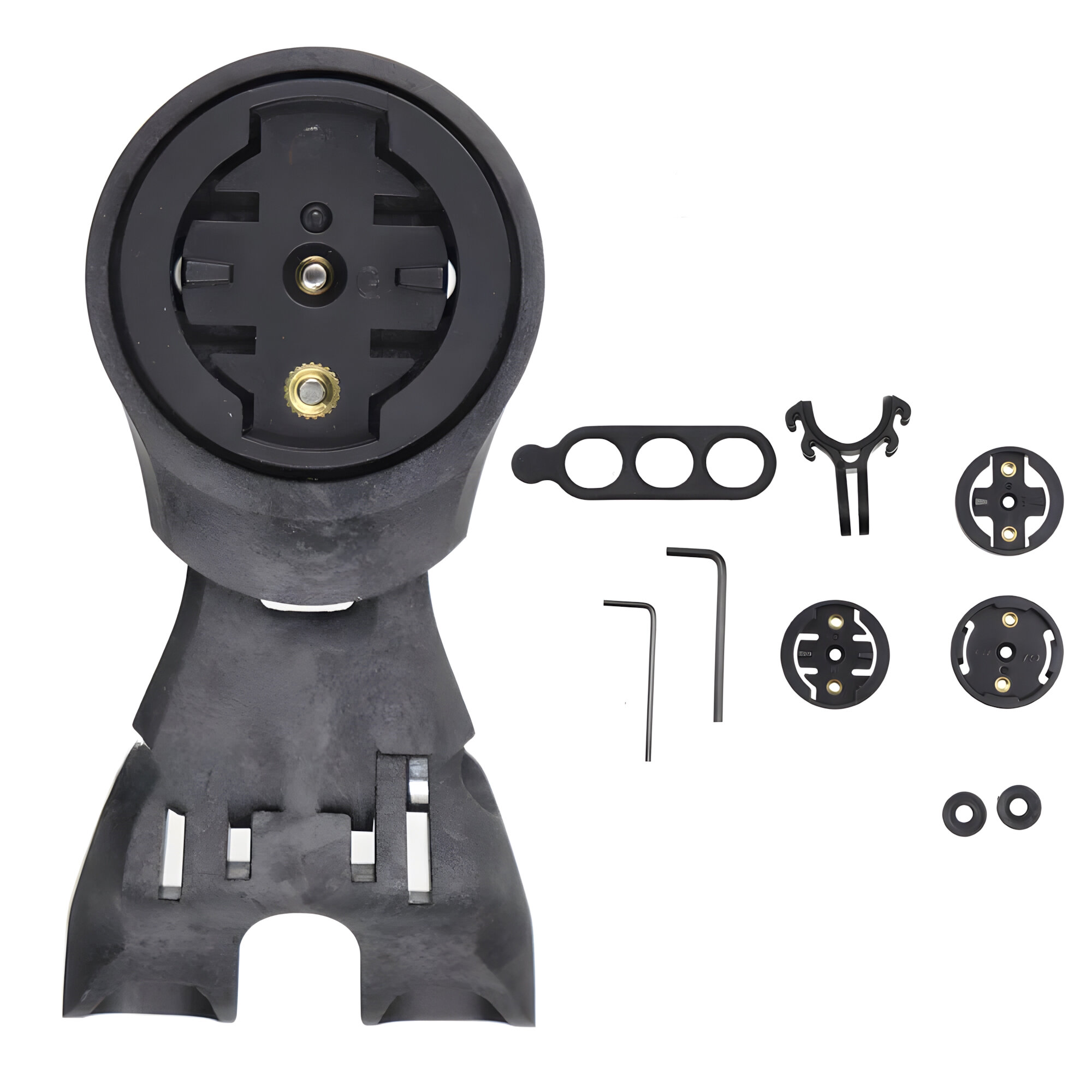 Держатель для велокомпьютеров Wahoo/Garmin/Briton/Giant с креплением на руль, черный