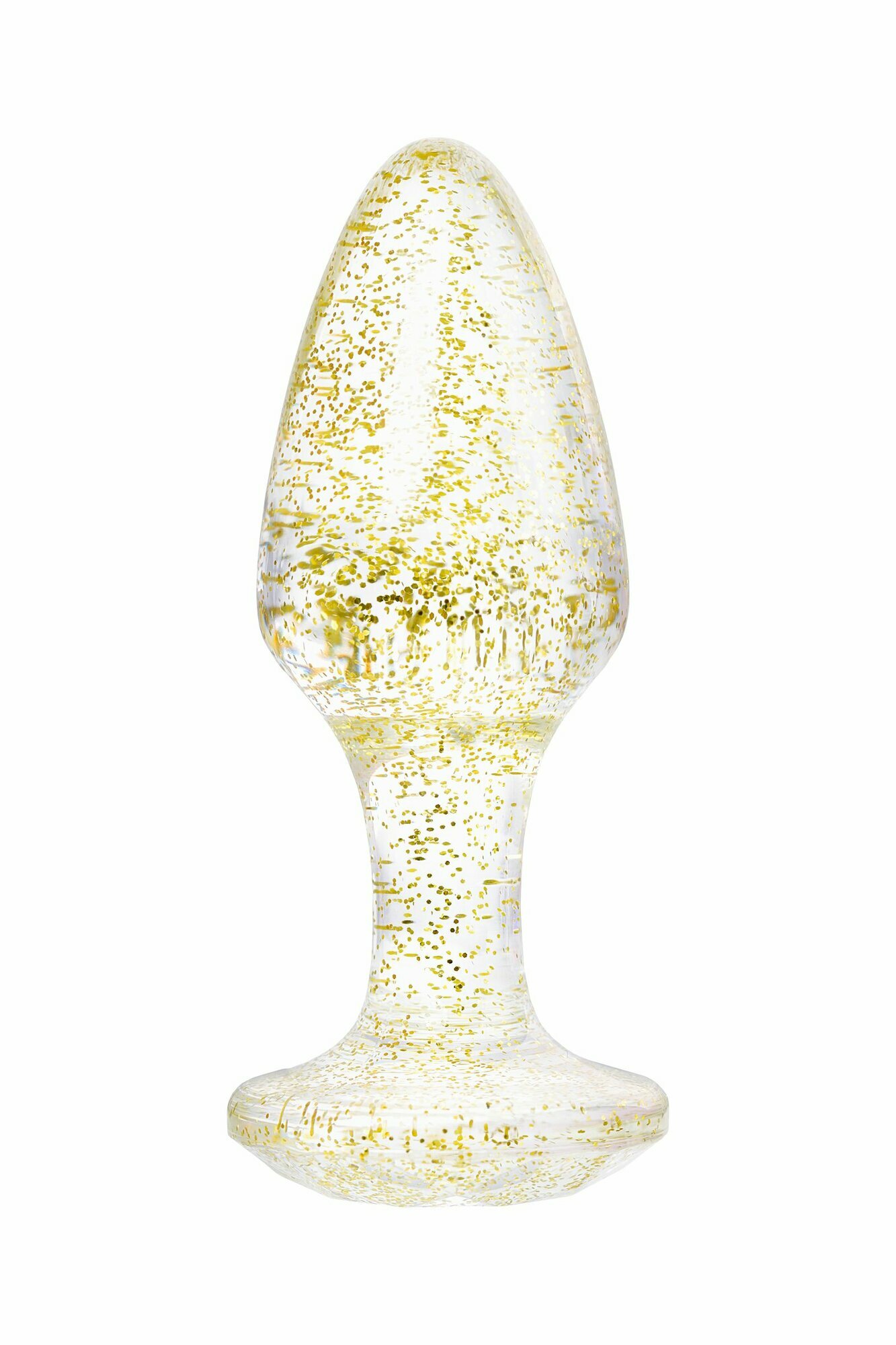 Анальная втулка TOYFA, акрил, золотая, 8 см, Ø 2,8 см Toyfa Анальная втулка TOYFA, акрил, золотая, 8 см, Ø 2,8 см