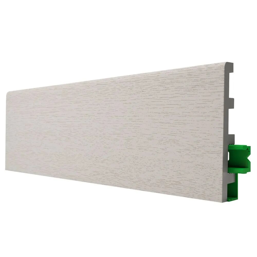 Плинтус напольный из кварцвинила 7шт. ударопрочный, влагостойкий, экологичный 16х81х2000 мм Дуб снежный