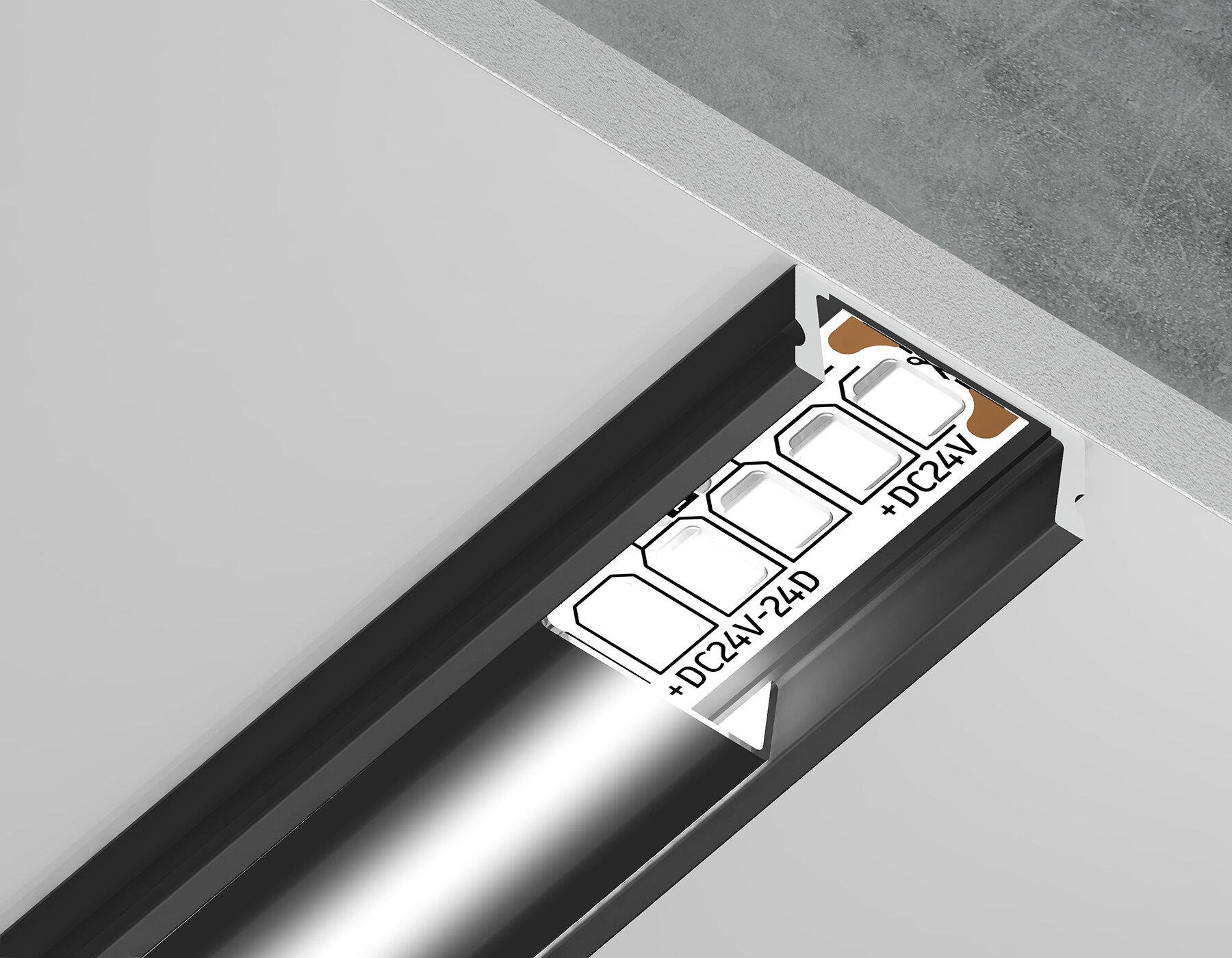 Профиль Ambrella light ILLUMINATION GP1700BK/BK