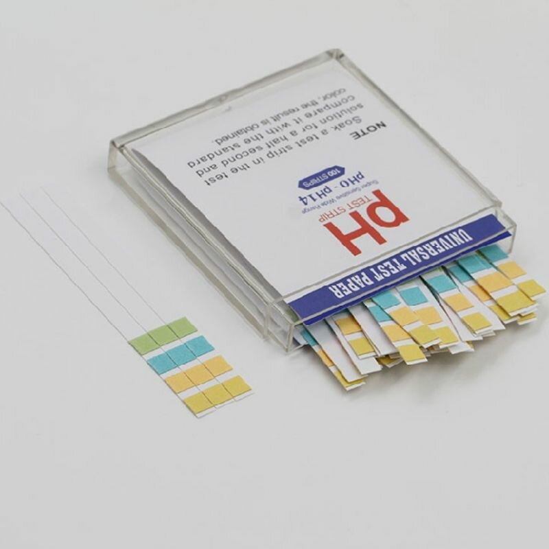 100 шт. тест-полосок PH шкала 0-14 премиум лакмусовая бумага для проверки кислотности и щелочности 37MD