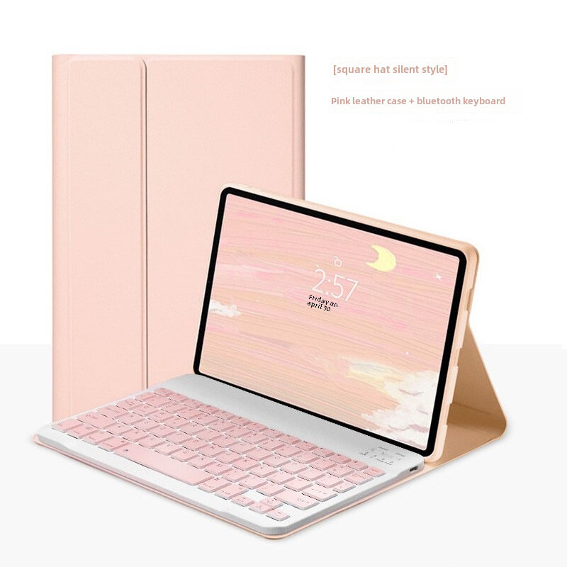 Защитный чехол Neutral mini7, искусственная кожа, для iPad 10, розовый, с Bluetooth-клавиатурой