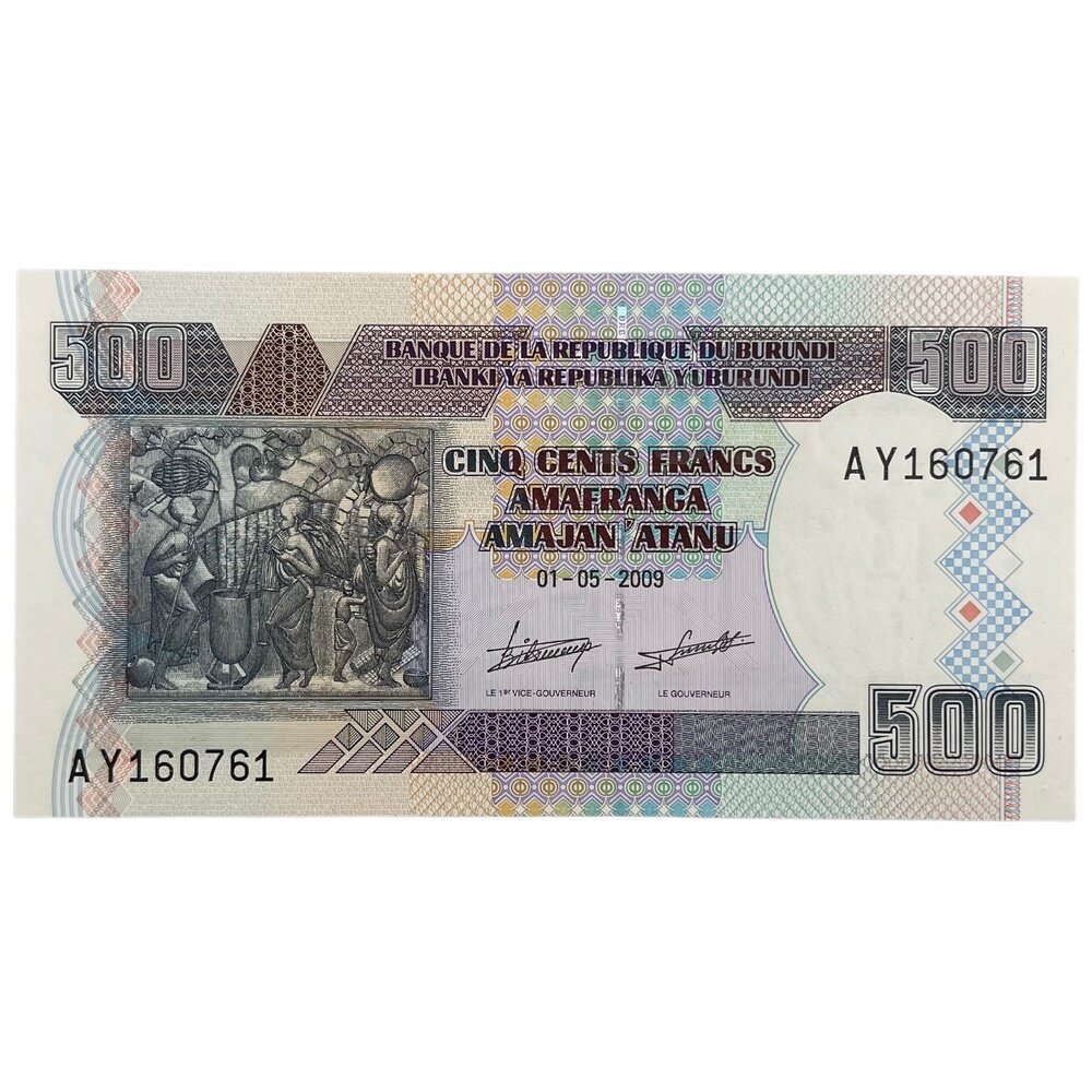 Бурунди 500 франков 2009 г. (Серия AY)
