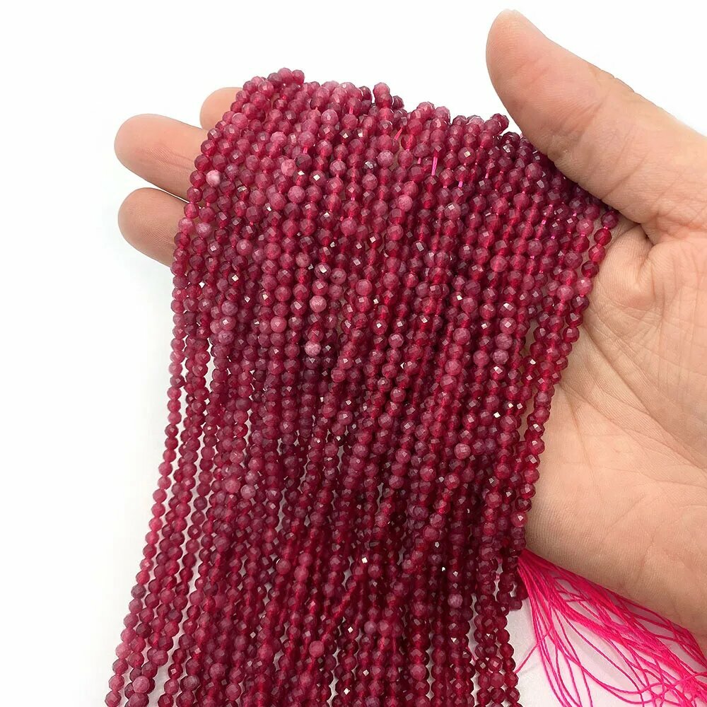 Граненые бусины из натурального камня, круглые бусины с кристаллами, изготовление ювелирных изделий из агата, ожерелье, серьги «сделай сам», аксессуары для ювелирных изделий, принадлежности