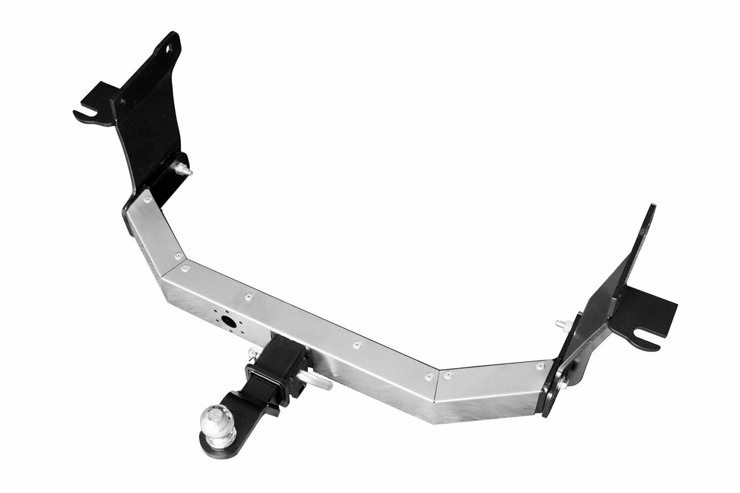 Фаркоп для JEEP Grand Cherokee (WK2) 2013-, американский квадрат, нержавеющая накладка (без электрики) (паспорт и сертификат) PTG. JGC-13-991124.00