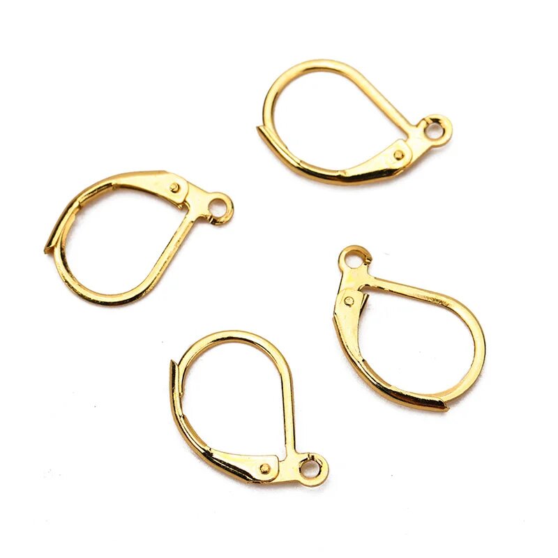 Французские крючки для сережек ZCMISE из нержавеющей стали 20 шт gold