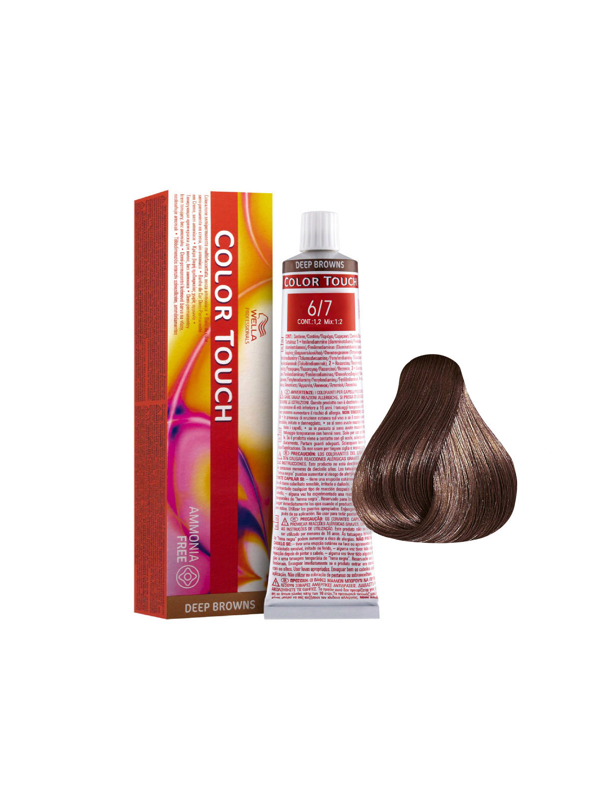 Wella Color Touch 6/7 - Тонирующая краска без аммиака темный блонд коричневый 60 мл