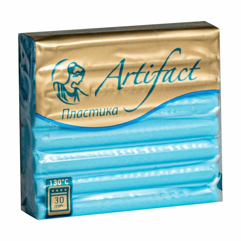 Полимерная глина для лепки / пластика запекаемая Артефакт / пластилин отвердевающий Artifact chiffon, брус 56 гр, 569 Альпийский лед шифон