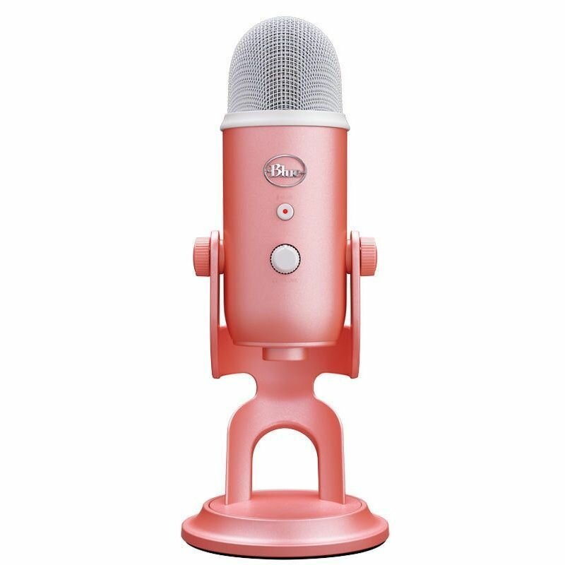 Logitech G Микрофон для подкастов Blue Yeti, розовый