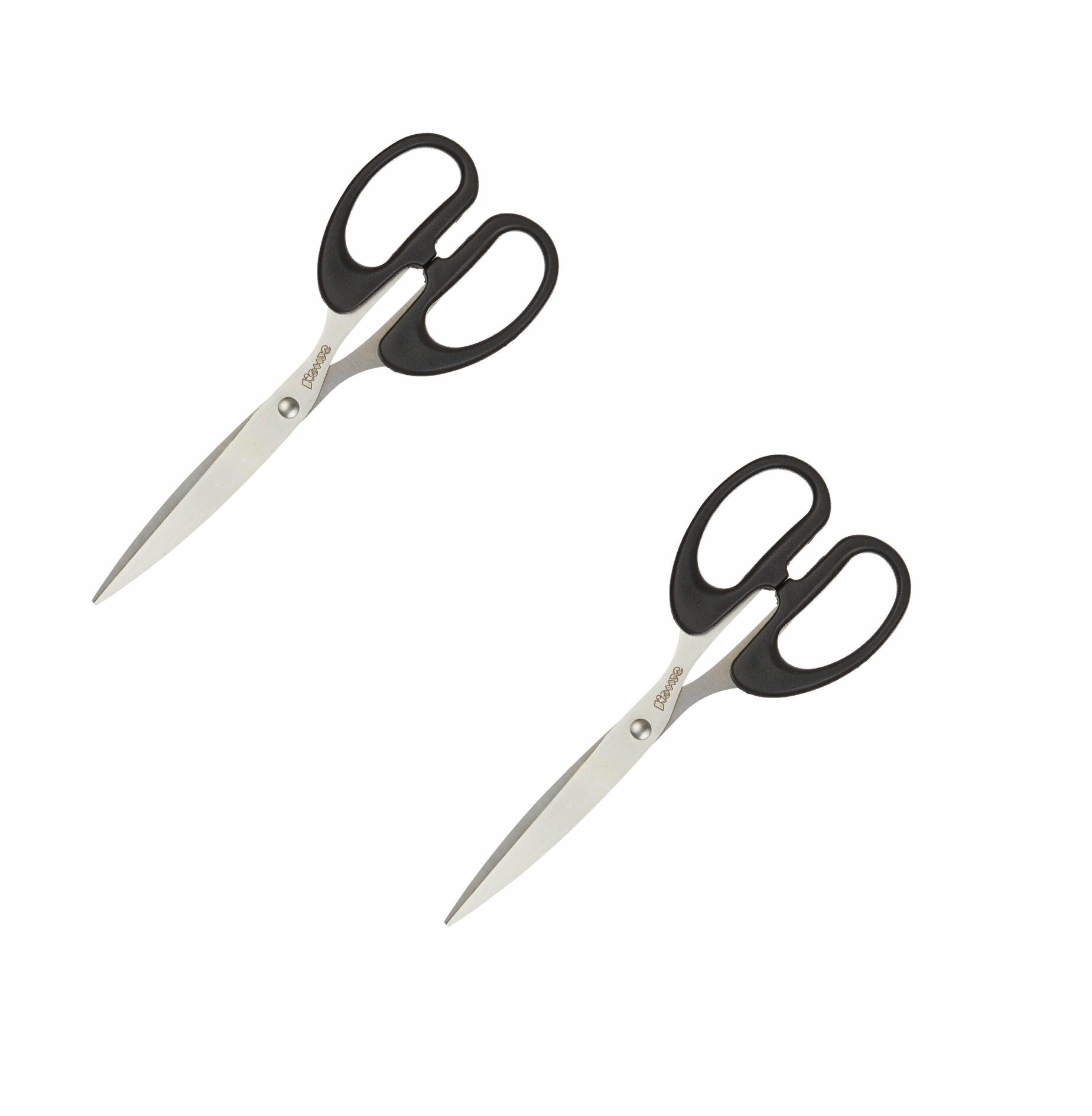 Комус Ножницы, 190 мм, цвет черный, 2 уп