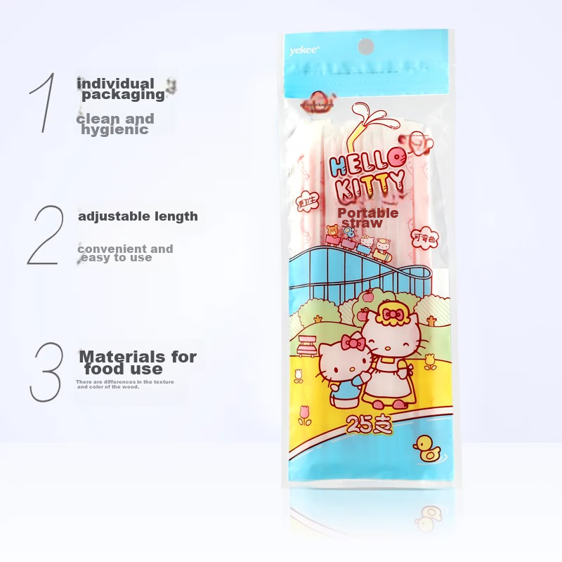Свистки Hello Kitty гибкие одноразовые 25 шт. индивидуальная упаковка для детей и беременных Цвет：Дизайн Hello Kitty 25