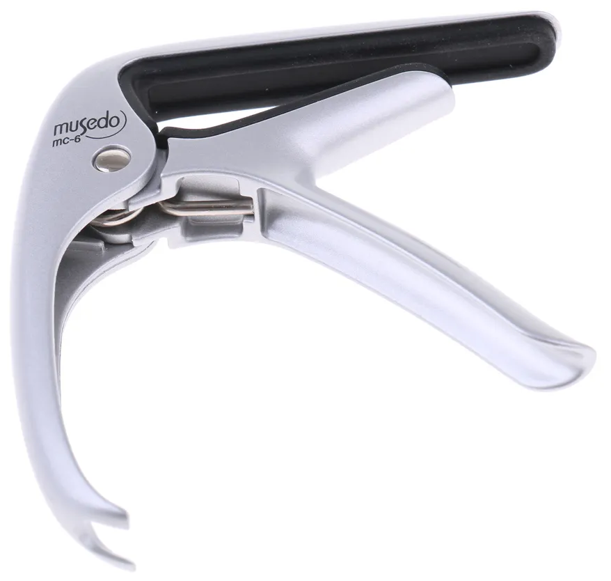 Каподастр Musedo MC-5, для акустической гитары, алюминий, серебристый