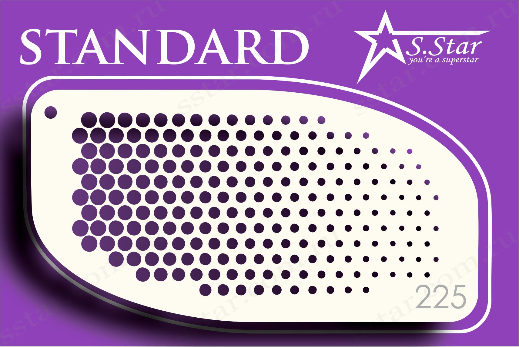 Трафарет для аквагрима постоянного пользования , точки