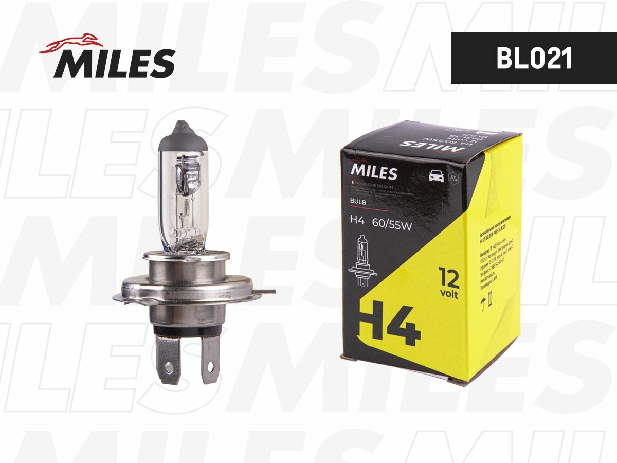 Автолампа H4 12V 60/55W P43t-38, для ВАЗ Лада 2108 2109 2113 2114, 21099 2115, Гранта, 2190, Ларгус арт BL021