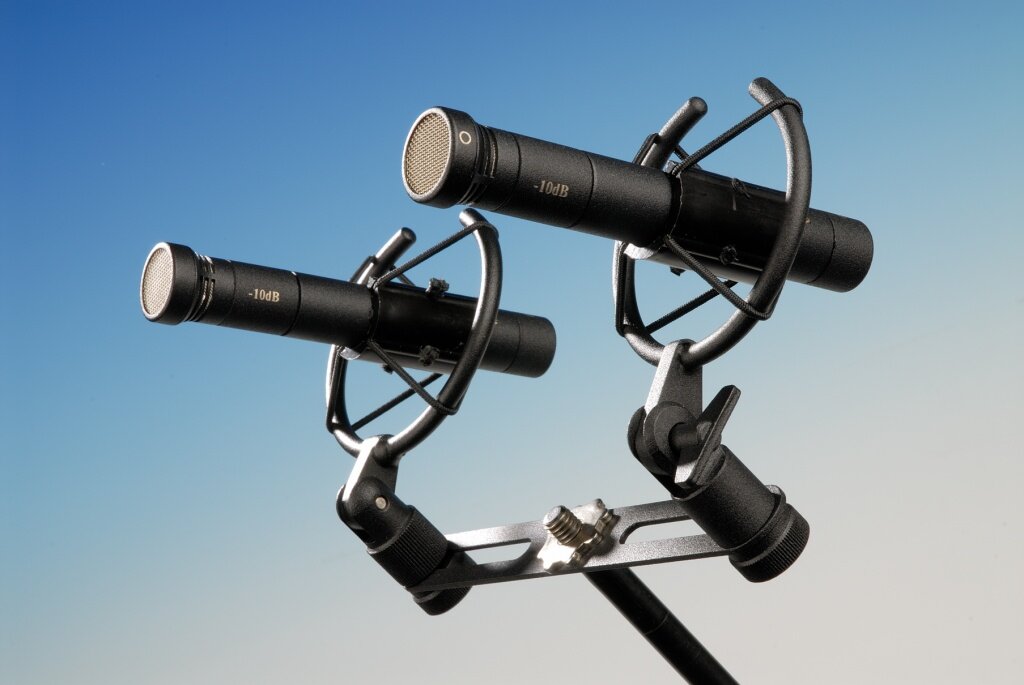 0122312 МК-012-Ч-С Микрофон конденсаторный студийный, стереопара, чёрный, в карт. коробке, Октава