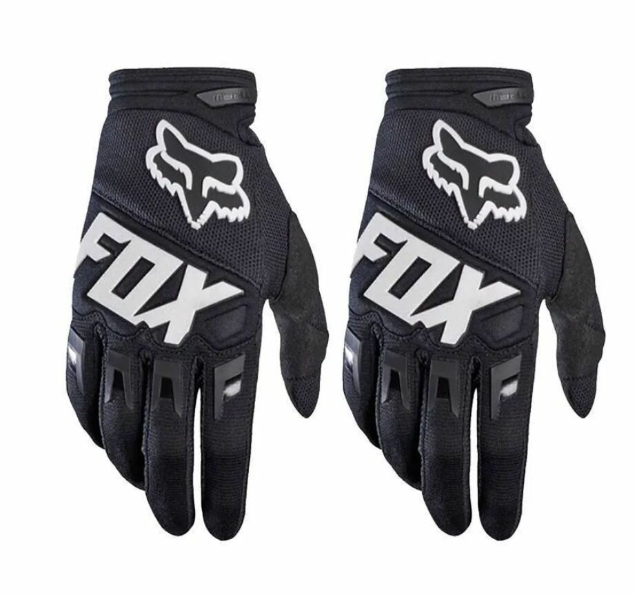 Перчатки для мотоцикла, питбайка и велосипеда (мотоперчатки) черные, размер M