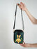Сумка кросс-боди , фактура зернистая, зеленый