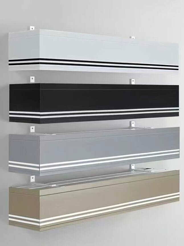 Алюминиевый короб для карниза, скрытый потолочный профиль для штор