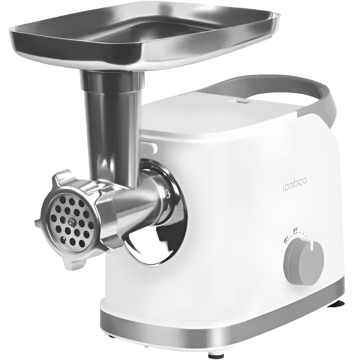 Мясорубка Rombica "myKitchen" MGR-201S3, мощность 500 Вт, серебристый/белый