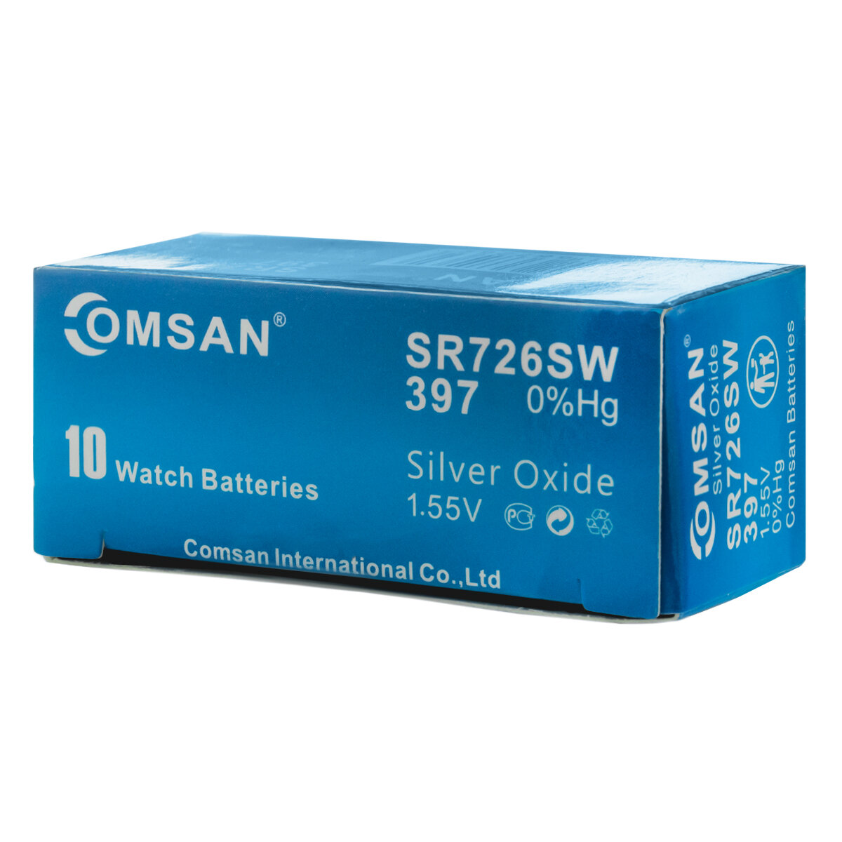 Батарейка COMSAN 397/SR726SW (10BL)