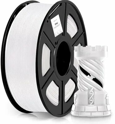 Пластик для принтера 3D Cactus CS-3D-TPU-0.8KG-WHITE TPU d1.75мм 0.8кг L336м 1цв