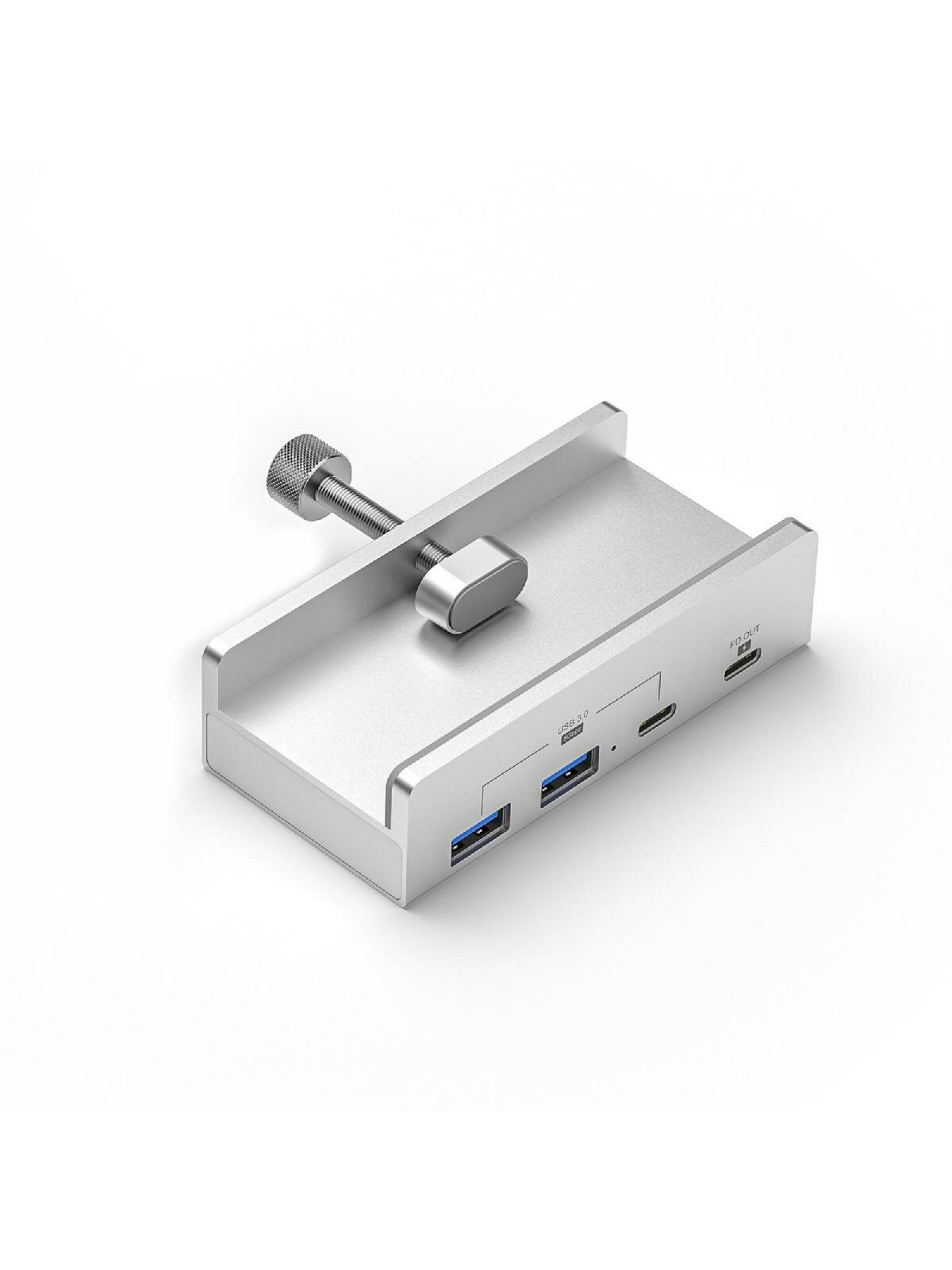 Clip Type USB3.0 HUBs Alloy External Multiple 4 Port USB Type C PD100W Splitter Adapter HUBs Expansion Docking Station