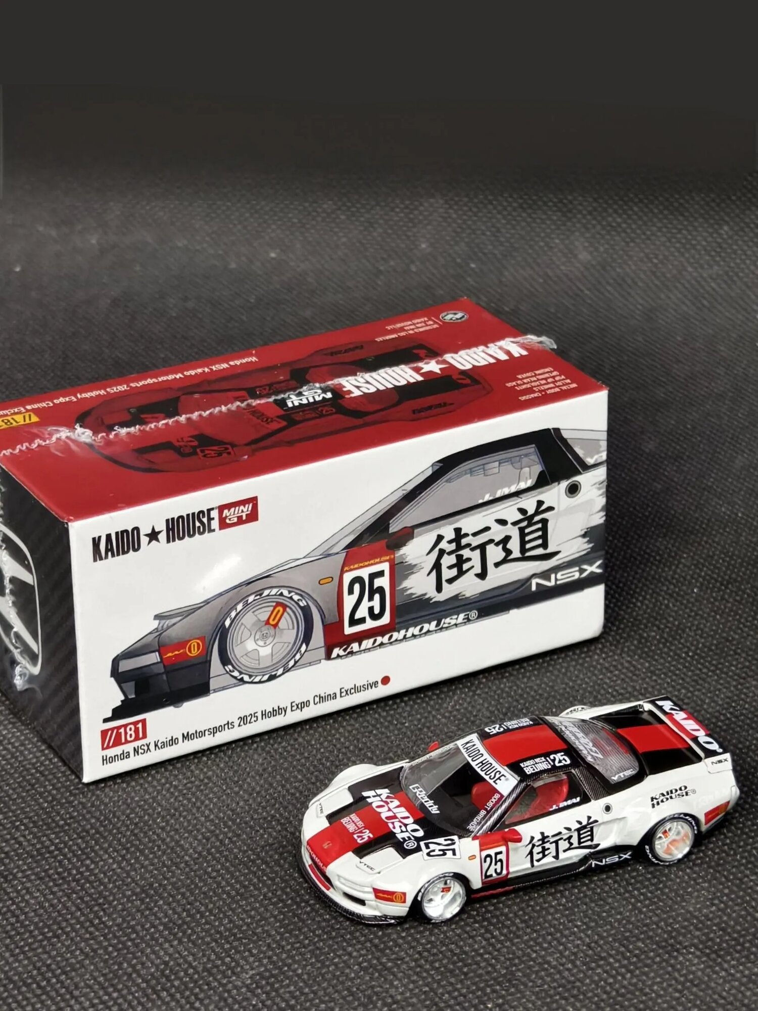 Машинка Kaido House MINIGT 1/64 KHMG 181 Honda NSX KAIDO MOTORSPORTS 2025 HOBBY EXPO CHINA EXCLUSIVE Die-cast Alloy Car Model Collection Display Gift