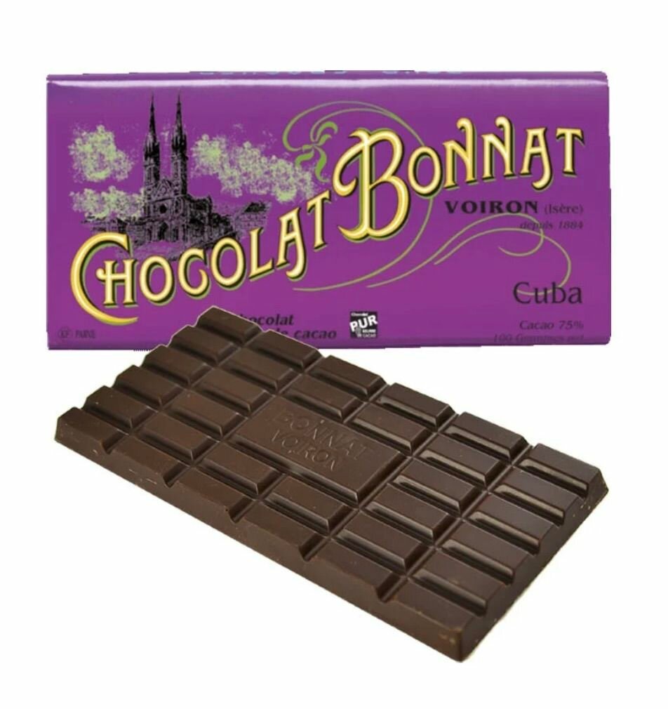Французский темный шоколад CUBA BONNAT