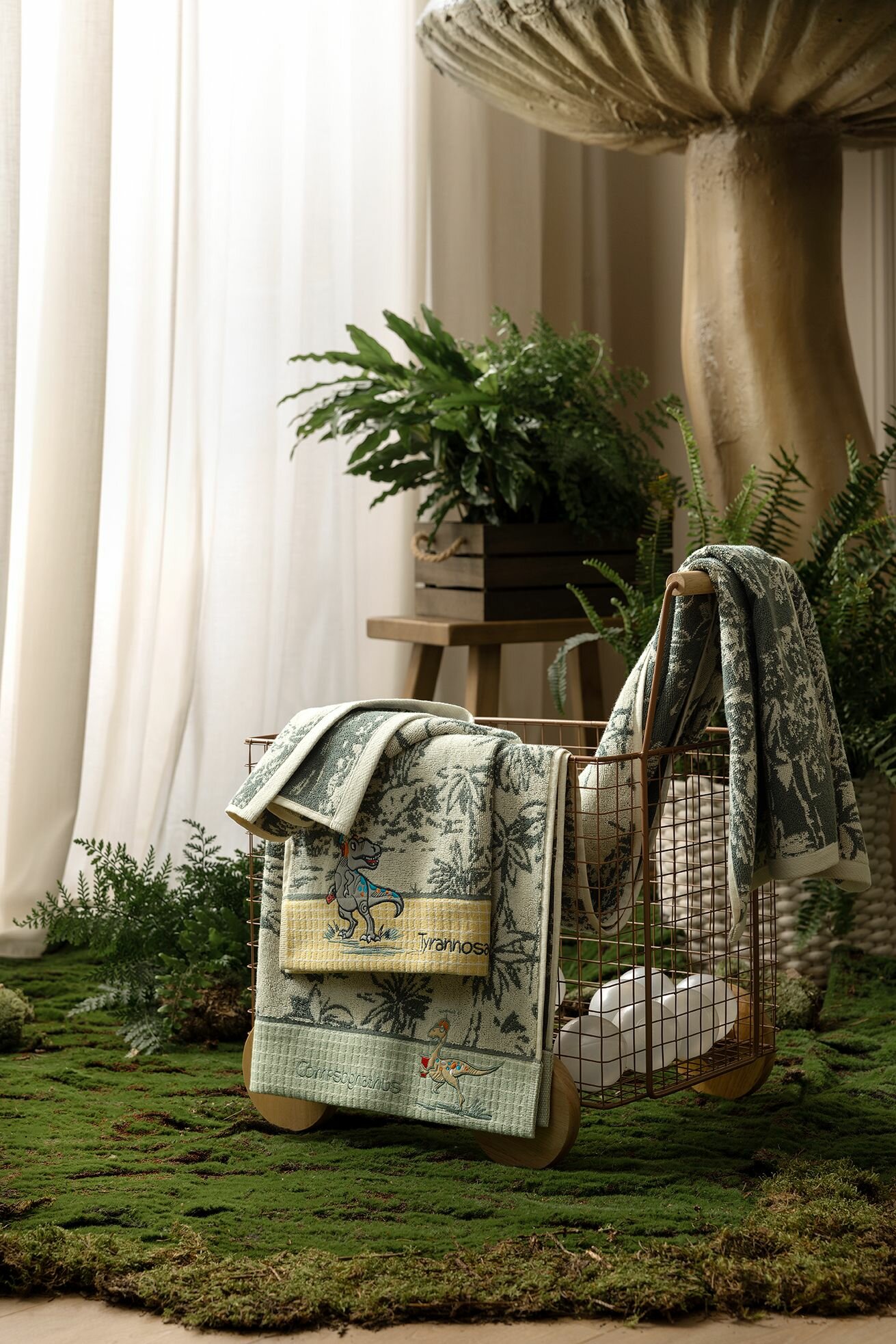 Togas Полотенце детское махровое 50х75 "Динно" хлопок 550 г/м2