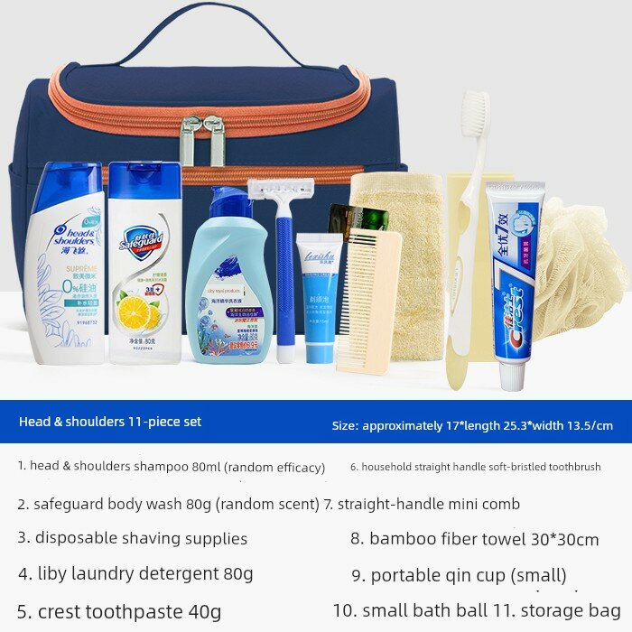 Дорожный набор туалетных принадлежностей, полный набор туалетных принадлежностей, портативный набор на большие