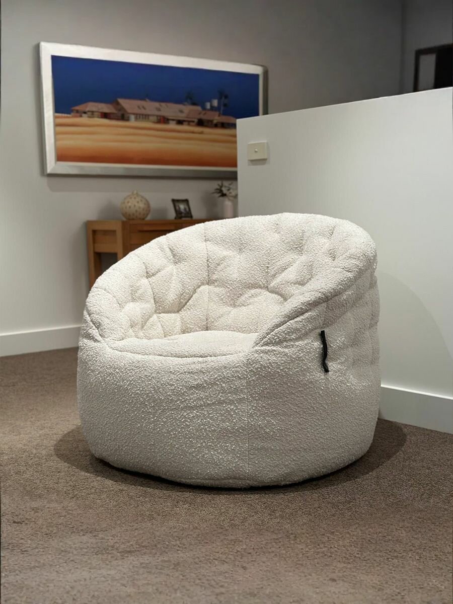 Кресло для отдыха aLounge - Butterfly Sofa - Infinity White (букле, белый)