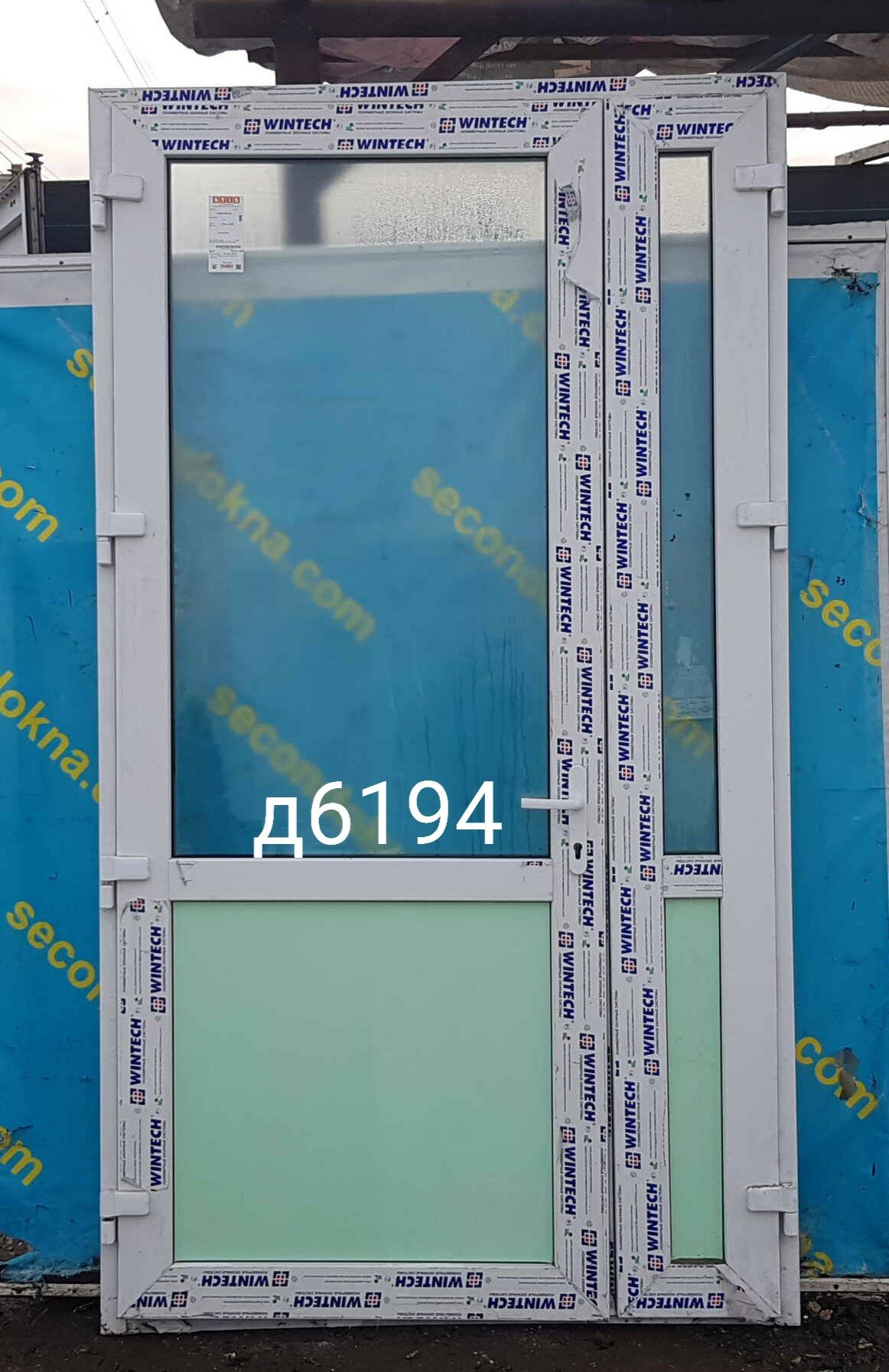 Дверь пластиковая входная штульповая новая 2430(в)х1360(ш)