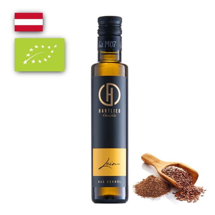 Органическое льняное масло холодного отжима Hartlieb 250 мл