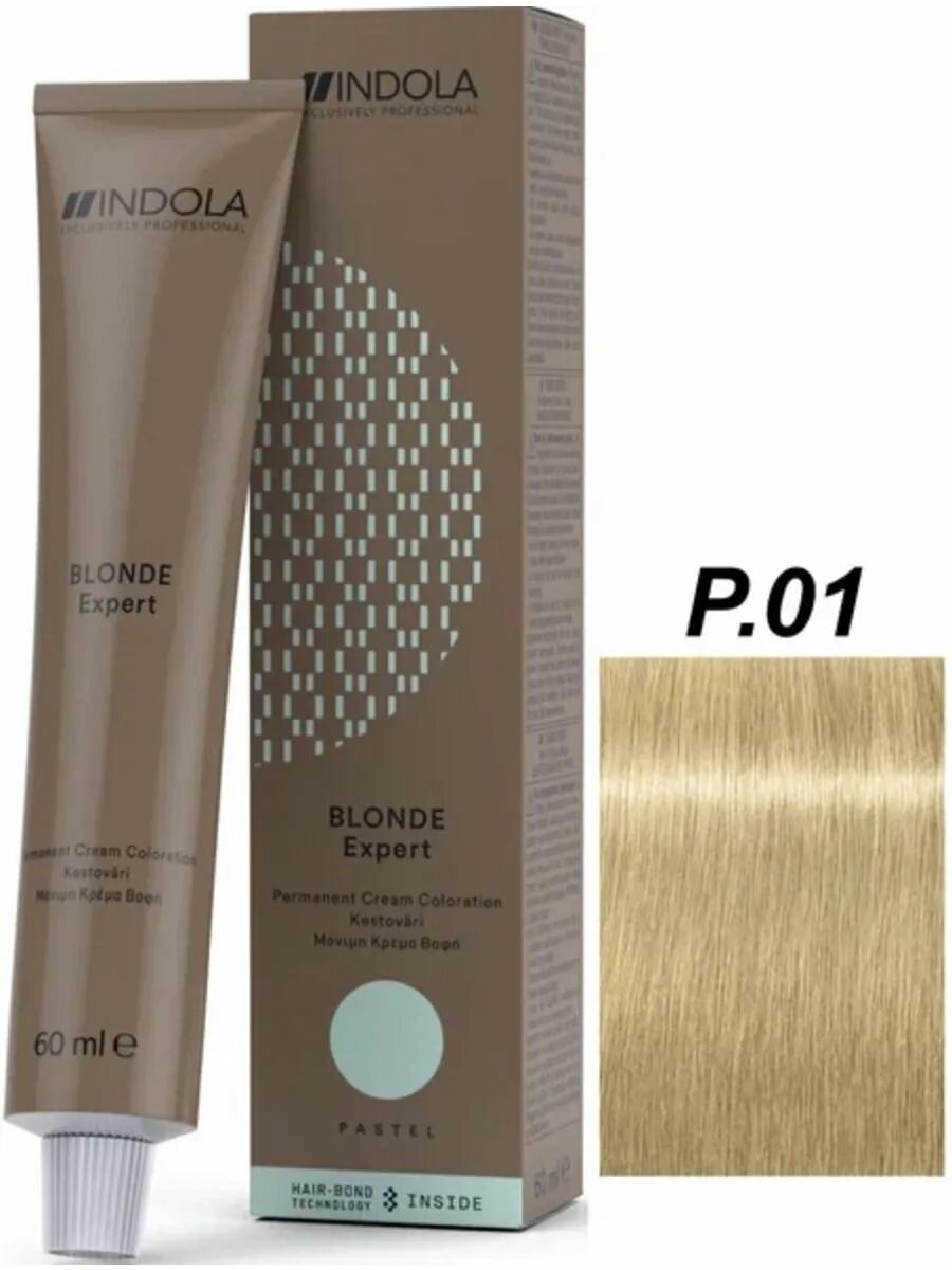 P.01 Краска для волос Indola Blonde Expert Pastel, 60мл