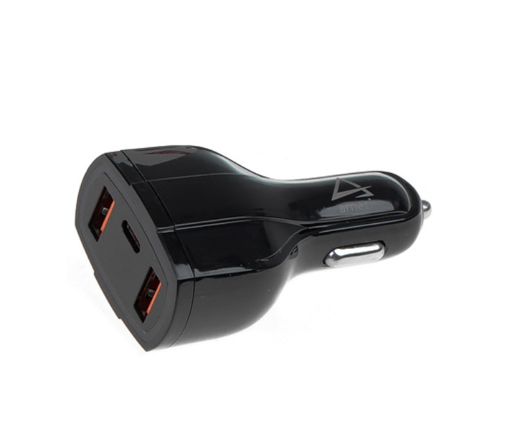 Адаптер автомобильный 40w 2хusb-a 3.1а (qc3.0) + type-с (pd 3.0) 12-241v в прикуриватель arnezi