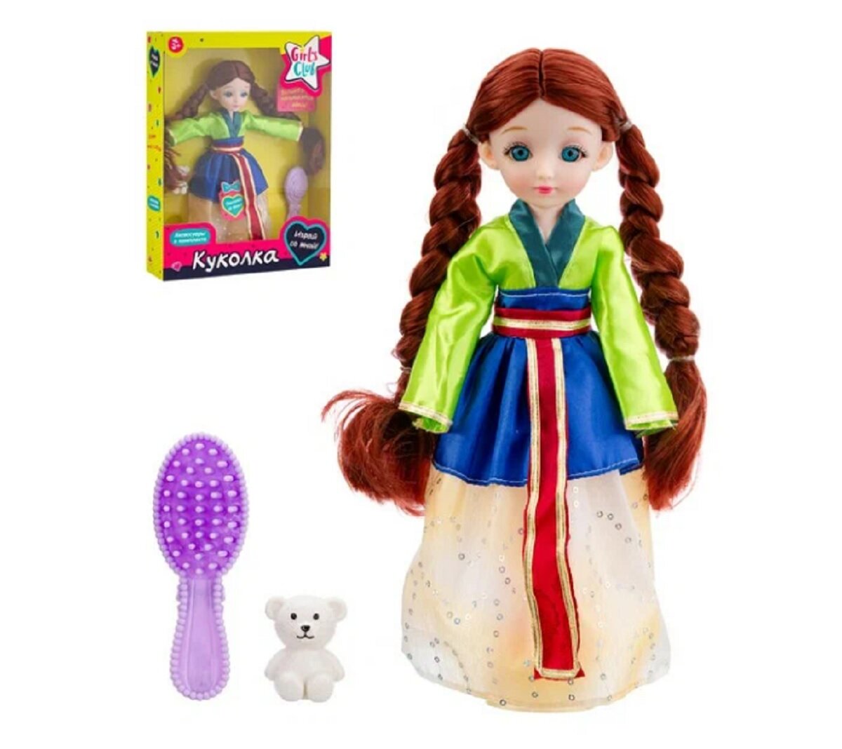 Кукла "Girls Club" 30 см с аксессуарами, ручки и ножки шарнирные, 3 +