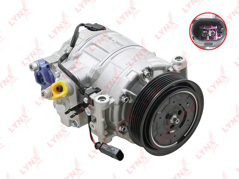 Компрессор кондиционера LYNXauto RA-4034. Для: AUDI Q7 I 3.0D 06>, VW Touareg II 3.0D 10>