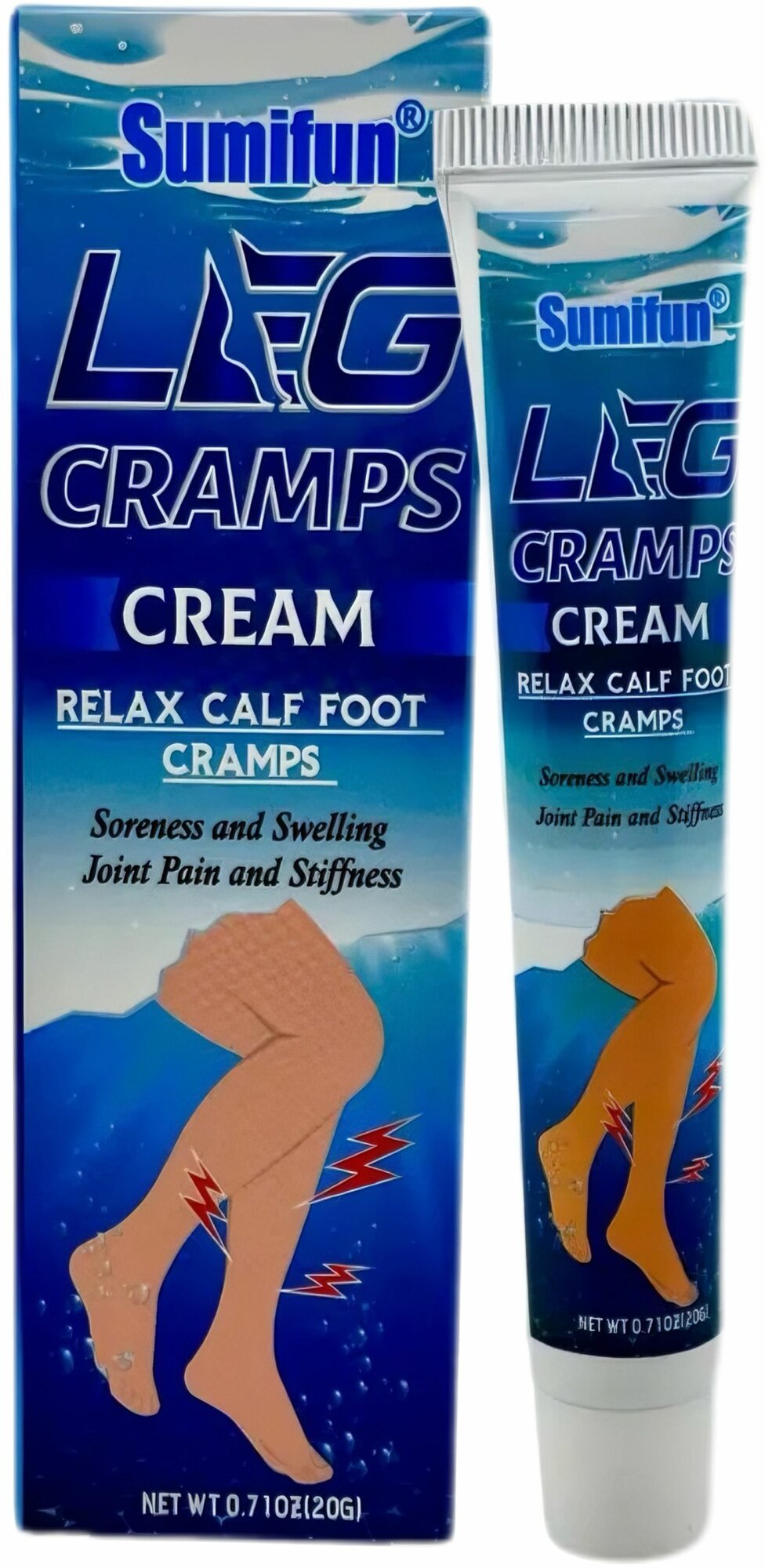 Sumifun Крем от судорог в ногах и мышечных спазмов, 20 мл