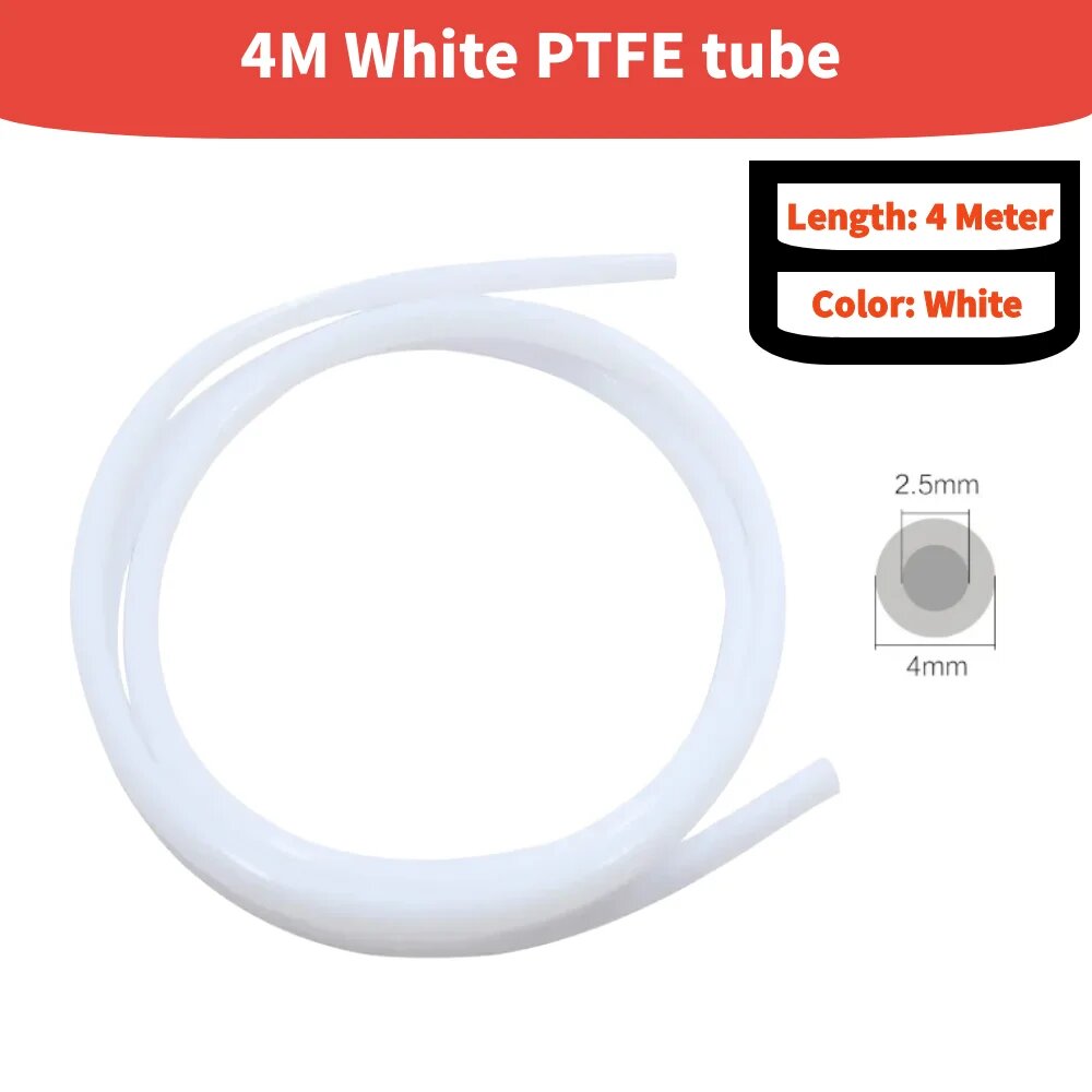 Трубка птфэ White 4M для 3D-принтера