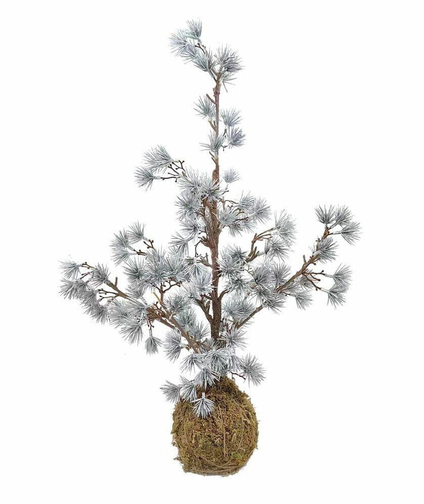 Настольное дерево сосна бонсай заснеженная, хвоя литая 100%, 60 см, Nordic Collection 31SOLFM60