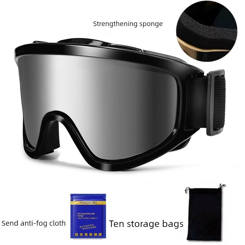 Лыжные очки для женщин, противотуманные сноубордические очки для мужчин, можно носить с диоптриями, ветрозащитные очки,