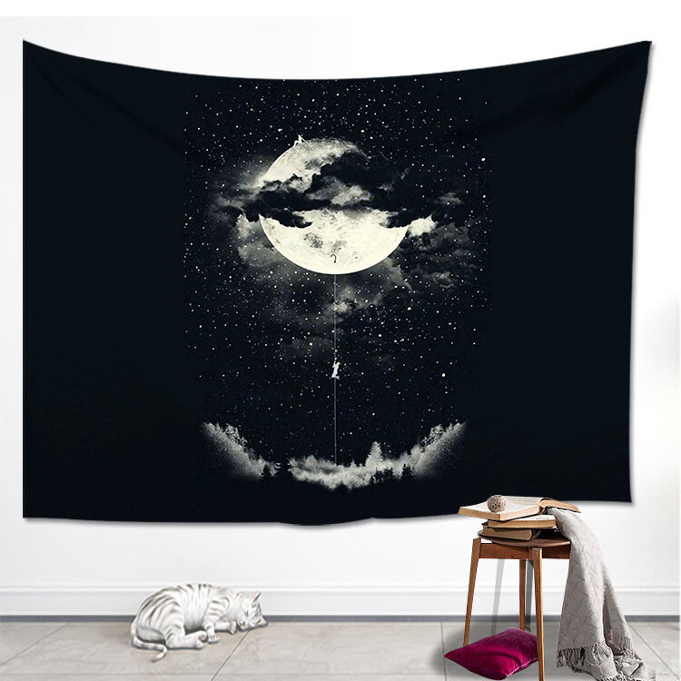 Ткань для фона в стиле Ins, висячая ткань, гобелен, декор для комнаты интернет-знаменитости, декор для спальни, декоративная ткань для стены