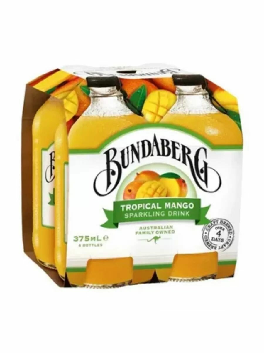 Лимонад Bundaberg "Тропический Манго", 375мл х 4 шт