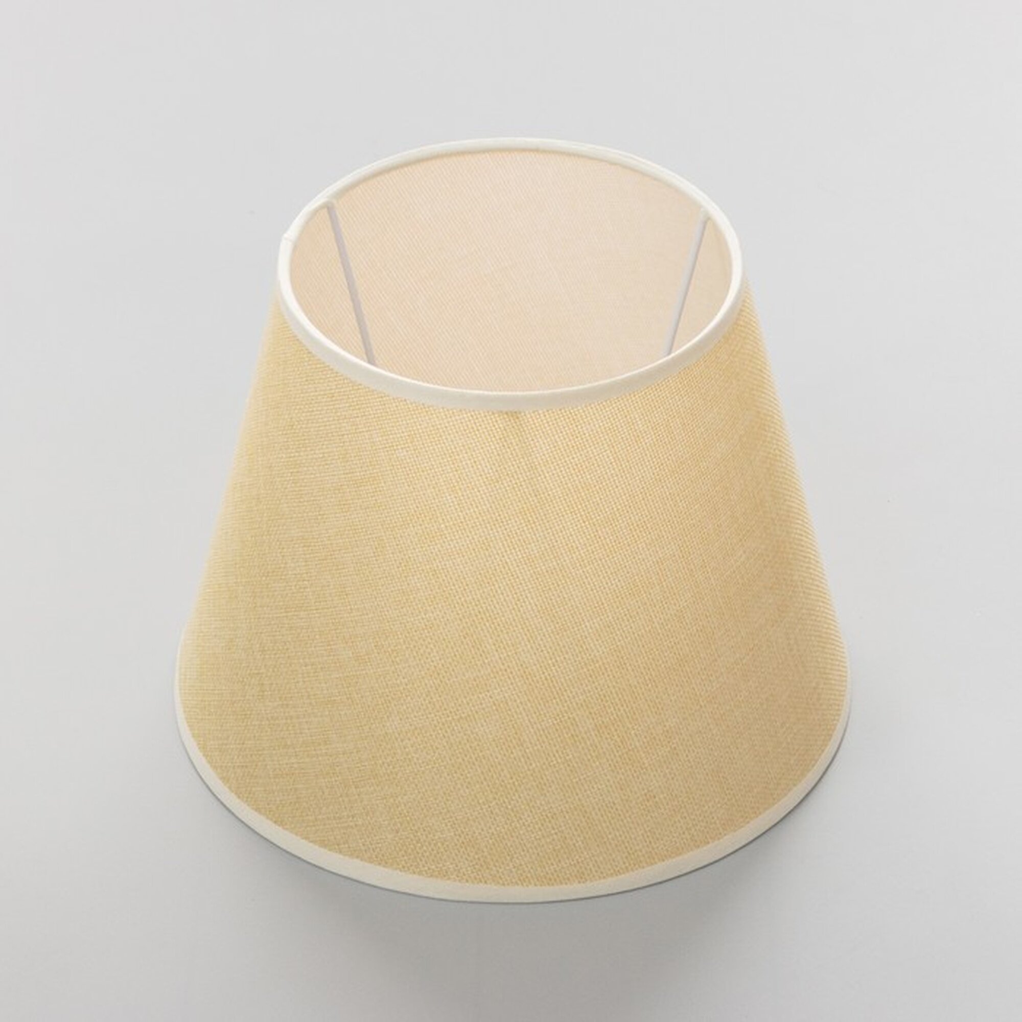 Абажур BayerLux, E27, песочный, настольный, металл, пластик, текстиль, 25x25x19 см