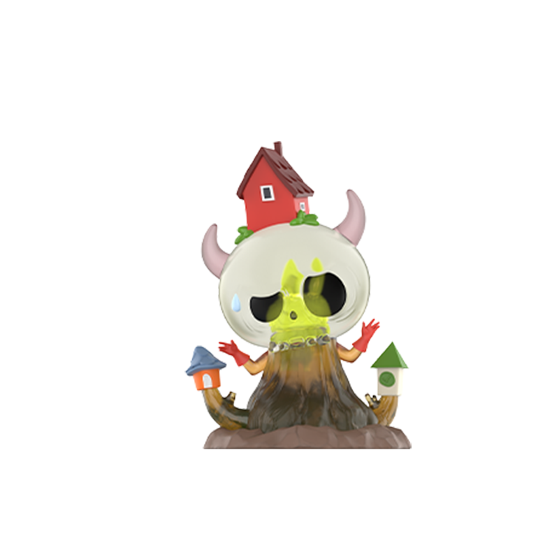 Фигурка-брелок унисекс POP MART Labubu The Monsters Almost Hidden Series, Confirmed-Whimsical Tree House (Open)