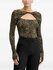 Топ Just Cavalli Cut-out top, размер 40, зеленый
